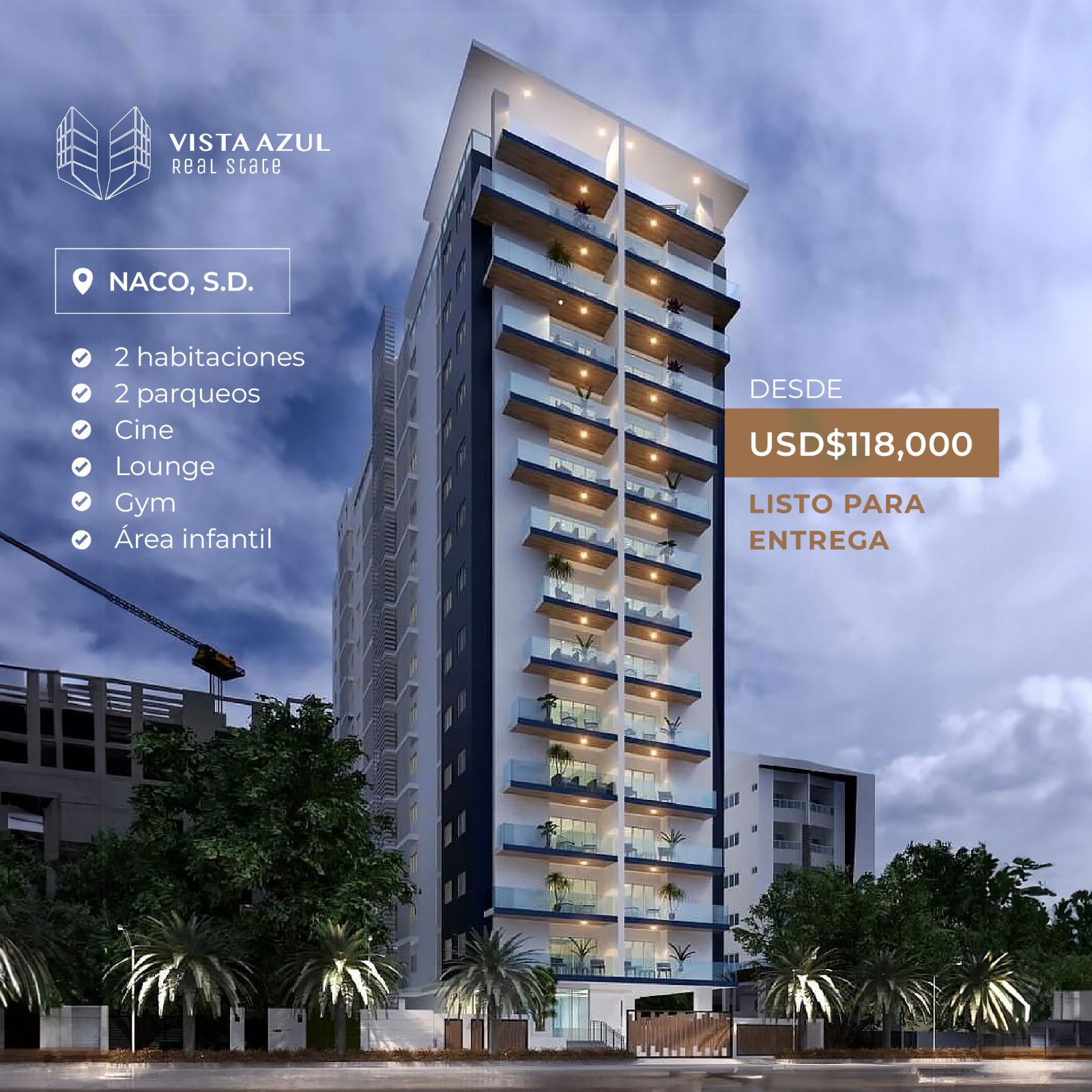 TORRE DE LUJO EN EL CORAZON DE NACO. - Vista Azul Real Estate