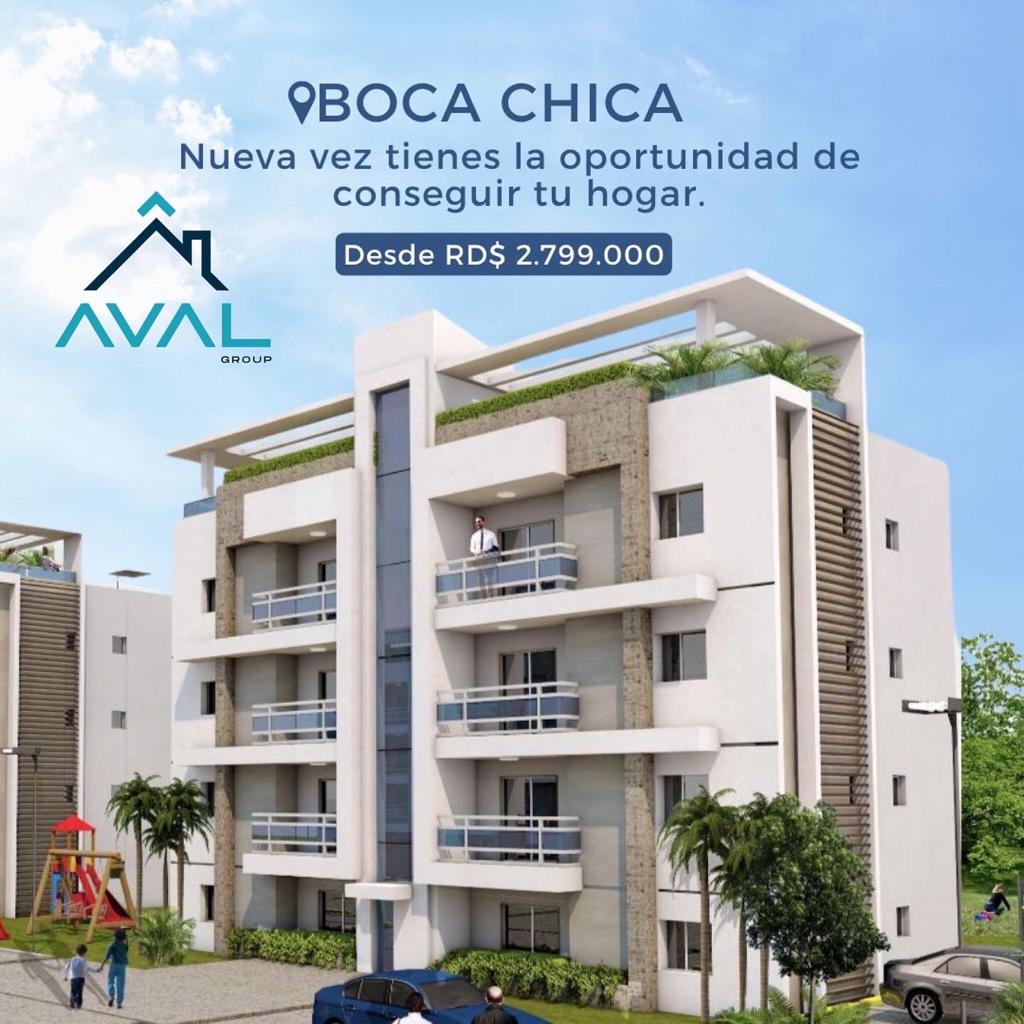 Apartamentos de 3 habitaciones en Boca Chica con Zona BBQ , Areas Infantiles y Piscina - Aval ...