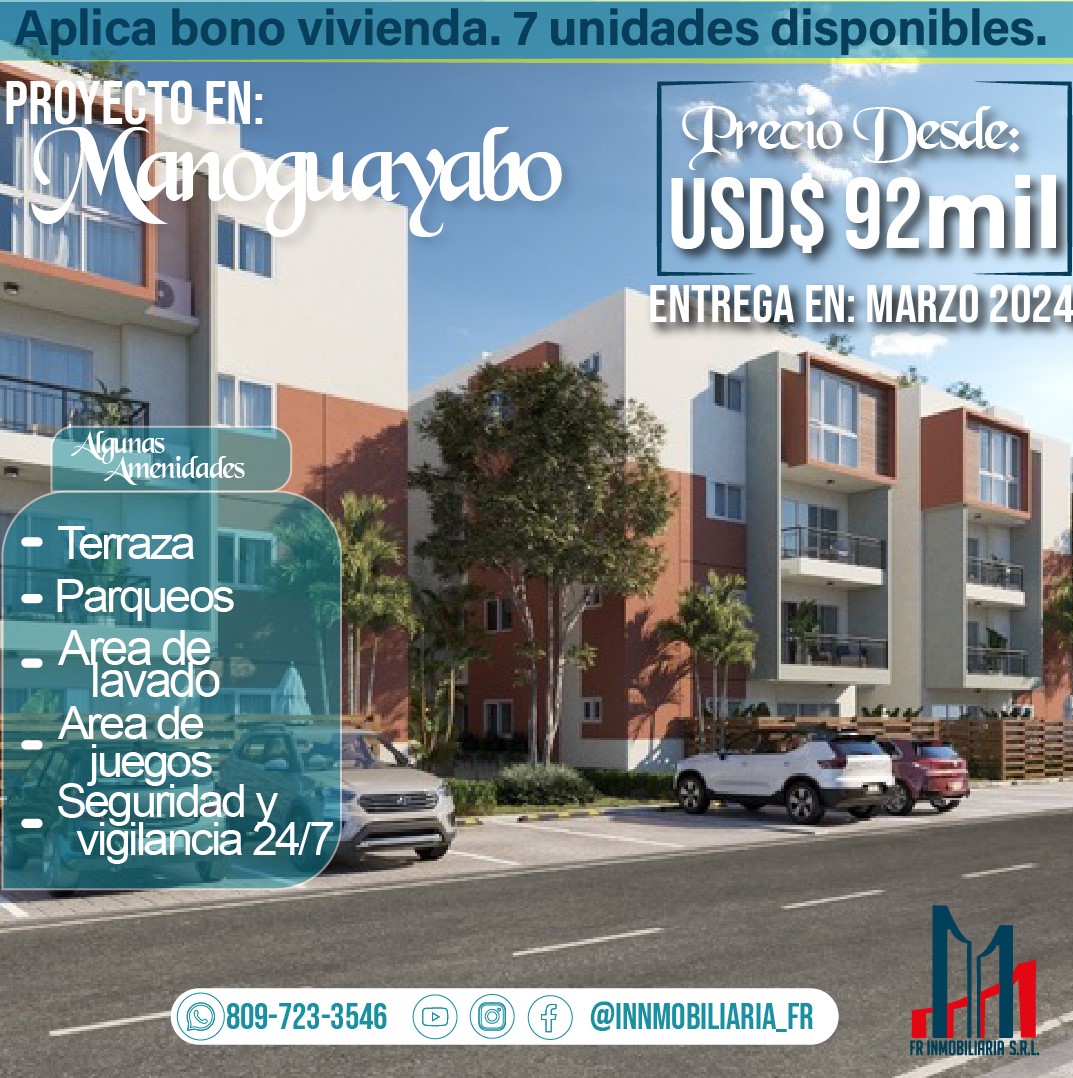 Proyecto residencial ubicado en Santo Domingo Oeste. Inicial de solo el ...