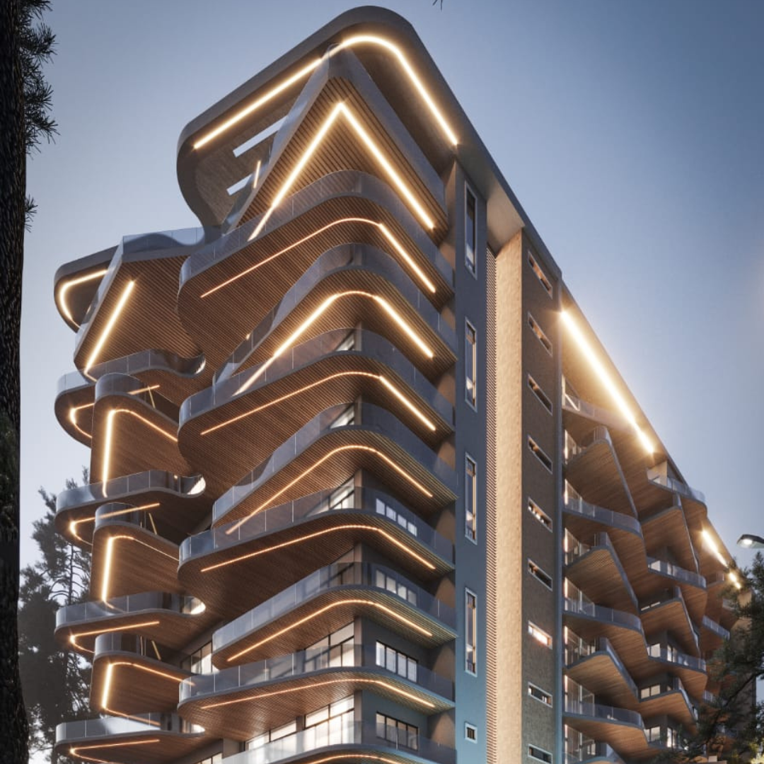 Torre de apartamentos de lujo en construcción Villa Olga - Infinity ...