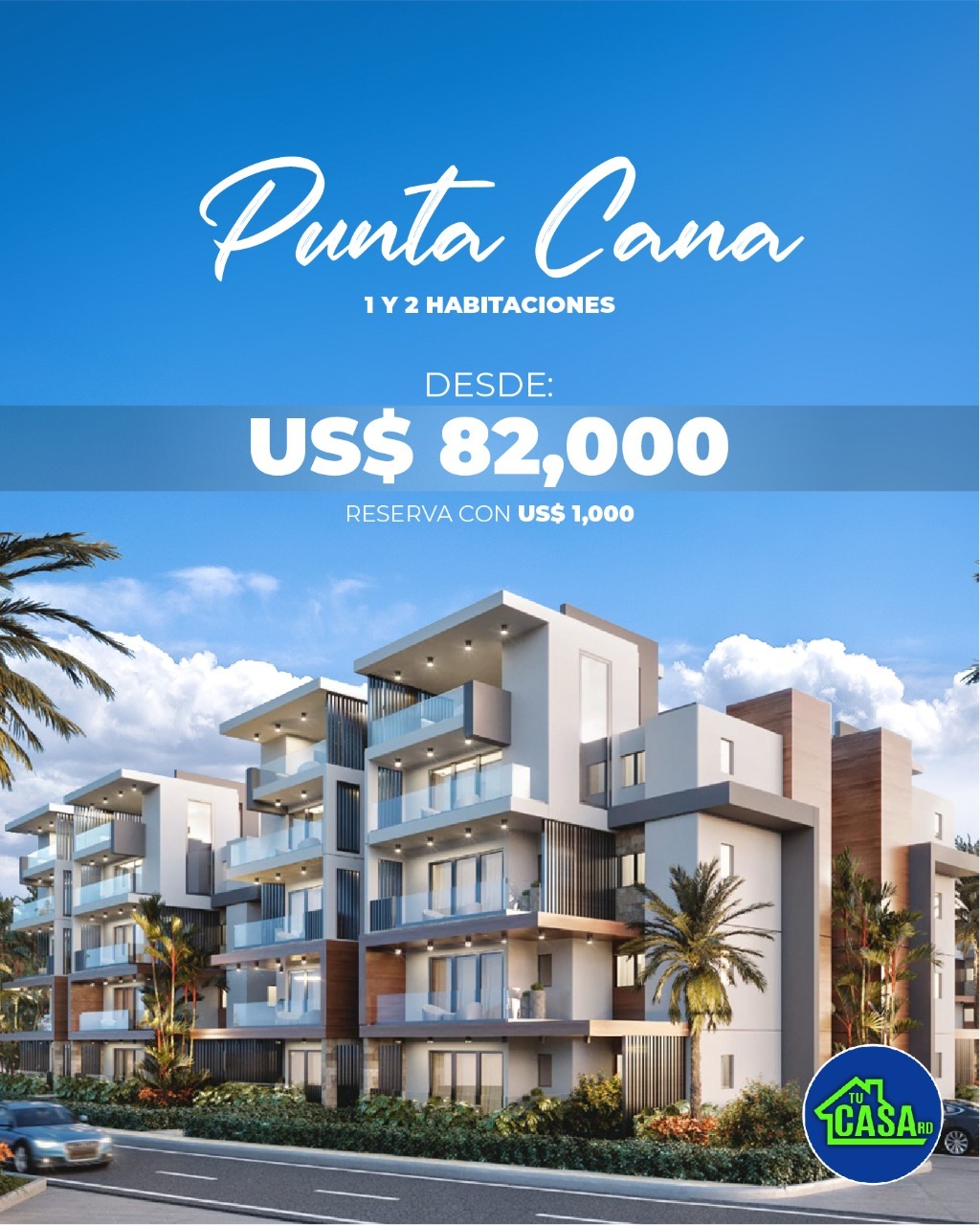 🐚 Apartamentos en Punta Cana 🐚 - Tu Casa RD